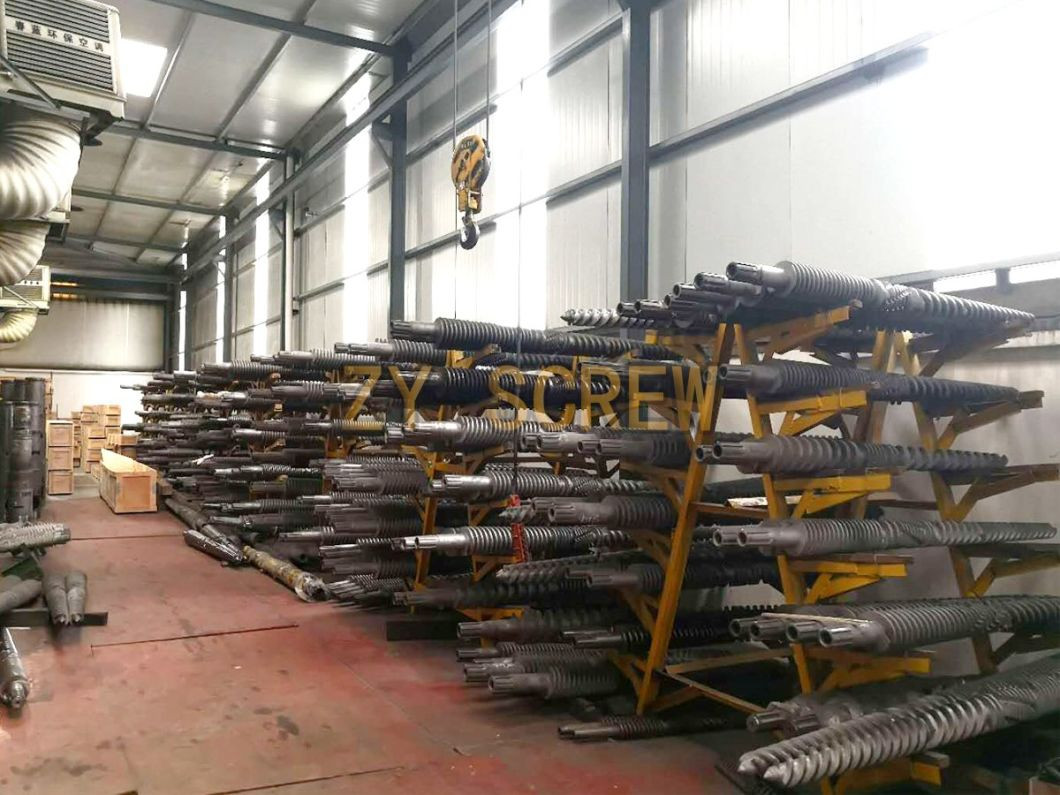 Buy Twin Conical Screw Barrel Pvc Extrusion Screw Barrel Double Screw ...