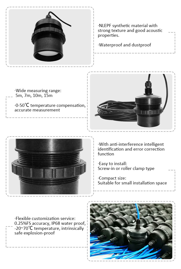 Buy Ultrasonic Sensor Water Level Monitoring System Analog Ultrasonic ...