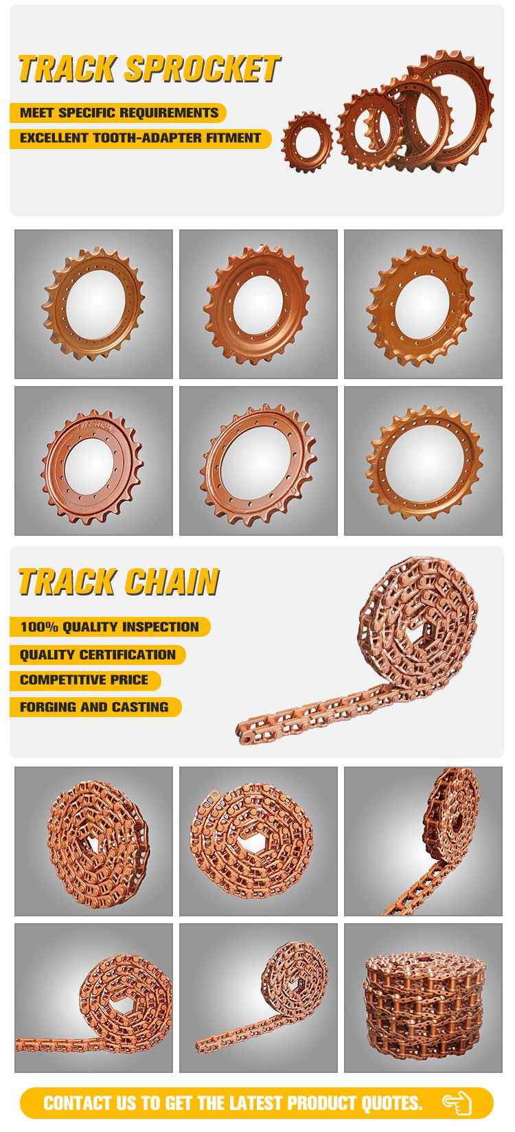 Buy Undercarriage Parts Excavator Tracks Chain Assy Undercarriage Parts ...