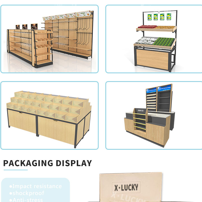 Wooden Cash Counter Table Design