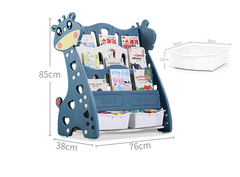 Buy Updated Children Shelves Plastic Kindergarten Storage Book Shelf ...