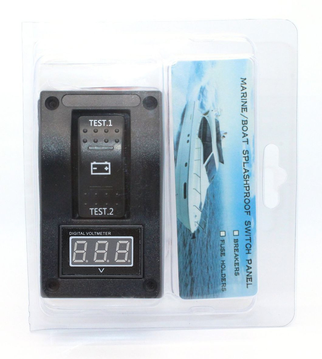 Buy Voltmeter Battery Test Panel Rocker Switch Dpdt/on-off-on For ...