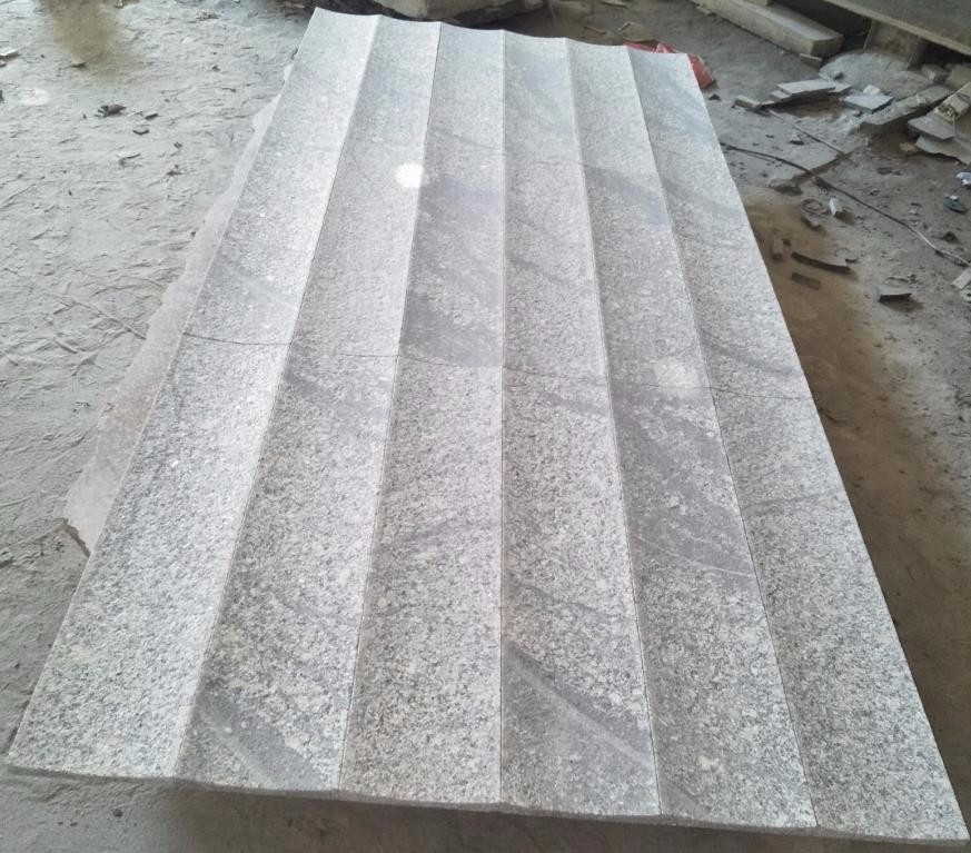 Buy Wall Cladding Fluted Stone Chinese Natural Light Grey Granite ...