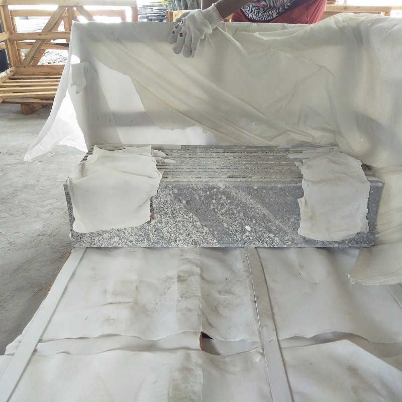 Buy Wall Cladding Fluted Stone Chinese Natural Light Grey Granite ...