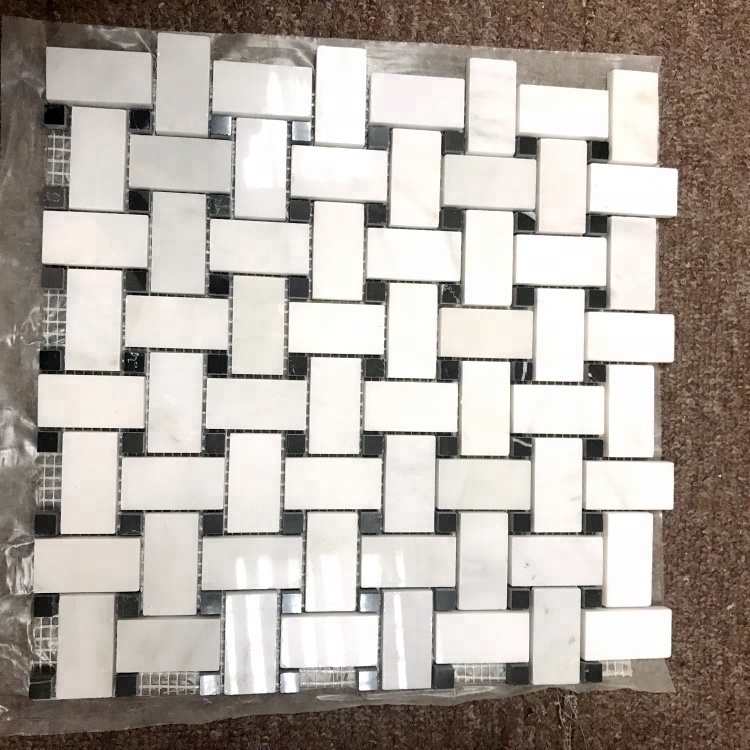 Buy White Carrera Marble 1x4 Herringbone Mosaic Elegant White Classic ...