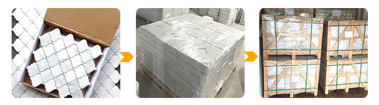 Buy White Marble Mix Nature Abalone Shell Mosaic Tile In Fishbone ...