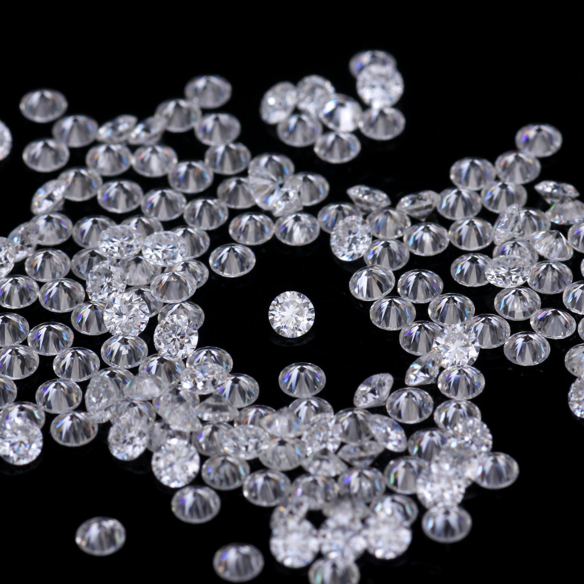 Buy Wholesale 1000pcs/pack 5a Melee White Synthetic Cubic Zirconia ...