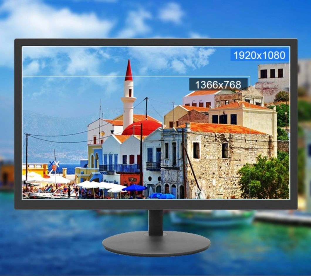 Buy Wholesale 24-inch Computer Monitor Black Flat Tft Screen 1920*1080 ...
