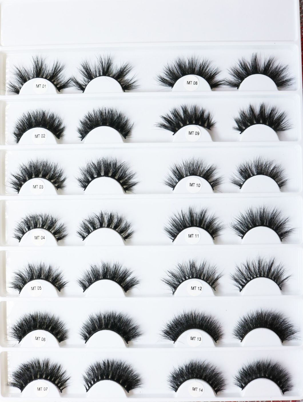 Buy Wholesale Own Logo Full Strip Eyelashes 100% Handmade Faux Mink ...
