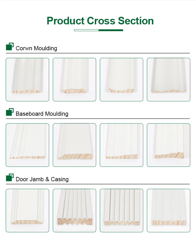 Buy Wood Window Moulding Mdf Gesso Baseboard Wood Wall Trim Mdf ...