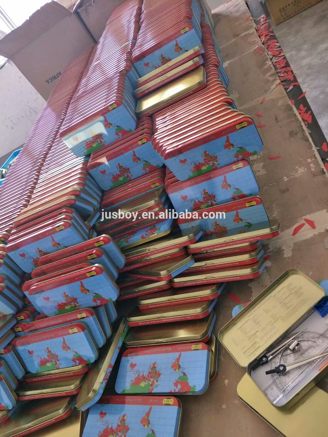 Buy World Map A5001 Mathematical Sets Geometry Box Compass Set Popular ...