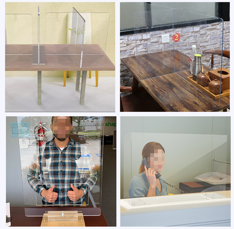 Buy Yageli Acrylic Sound Barrier Shield Sheet Perspex Clear Car Sneeze ...