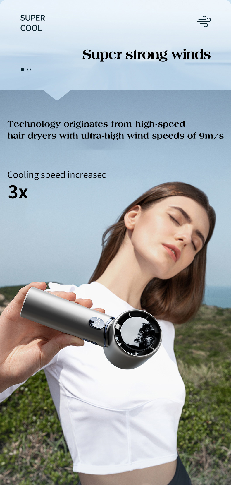Buy Yixuan Custom Logo Rechargeable Turbo Handheld Mini Fan China ...