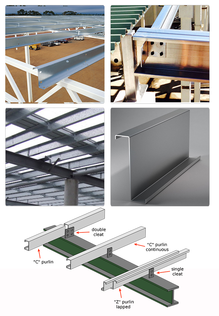 Buy Z Purlin Metal Structure Section Sheet Purlin Beam Manufacturing ...