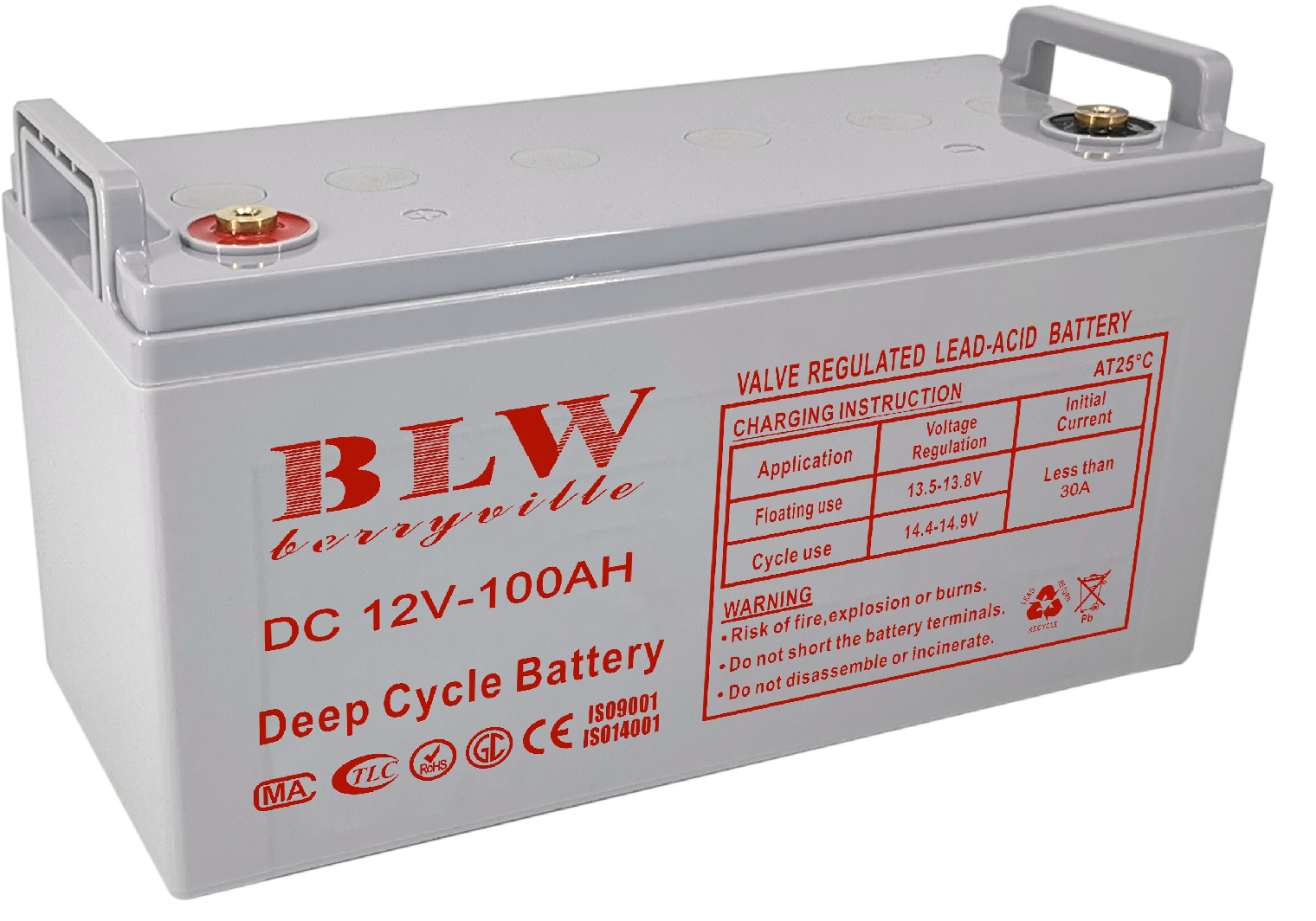 Buy Deep Cycle Battery Dc 12v-100ah 12v100ah(long) from EASY TECH CO ...