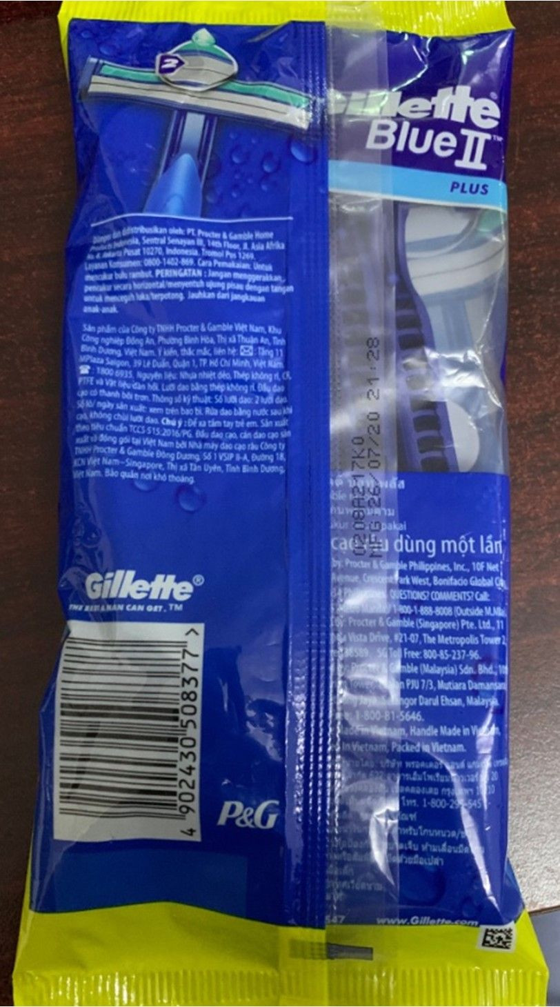Buy Gillette Blue Ii 5+1 from Soul Alimento International Pte Ltd ...