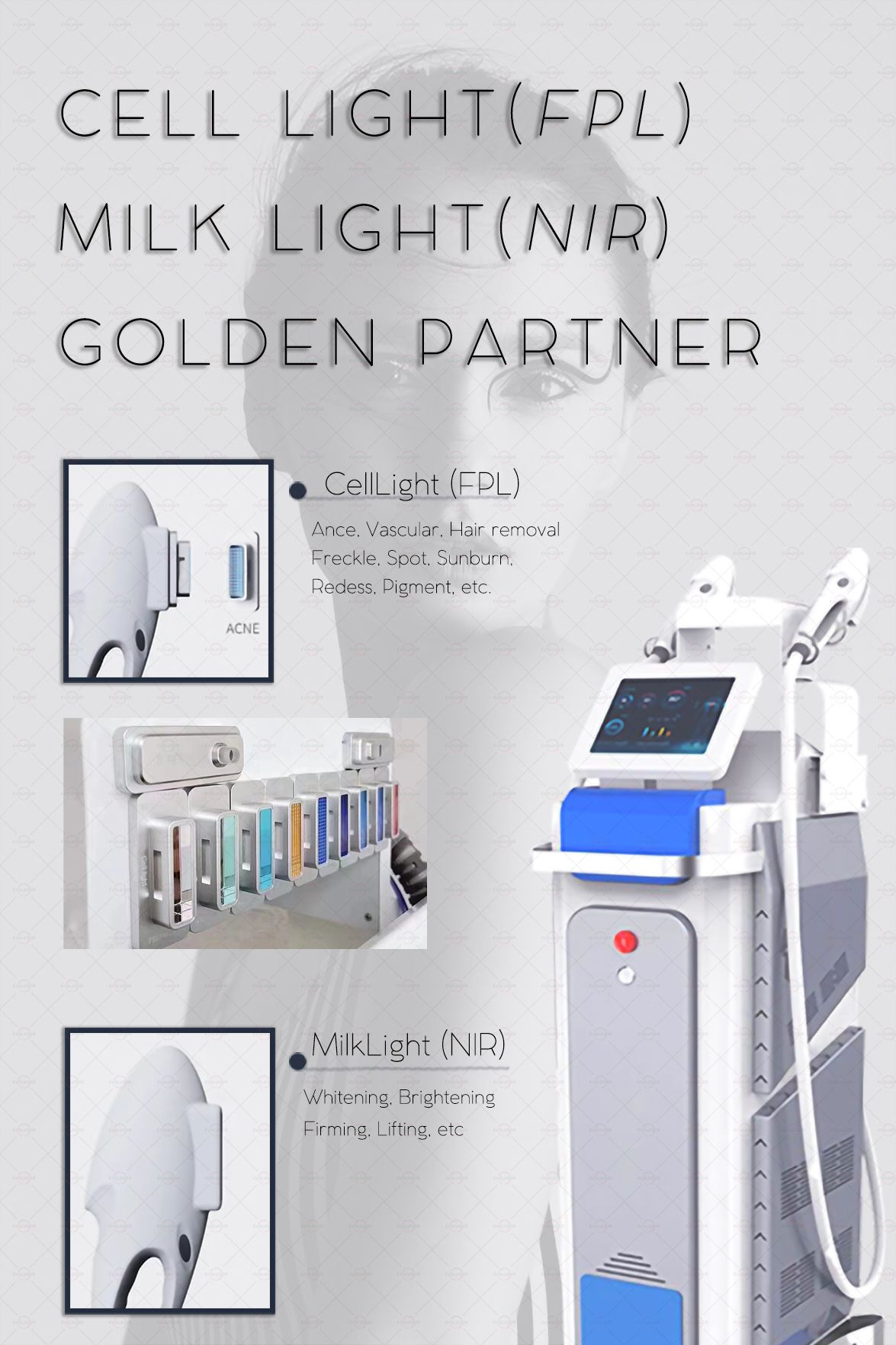 Buy Fpl Nir Cell Light & Nir Milk Light Multifunction Machine from EVA Laser Technology Co.,Ltd ...