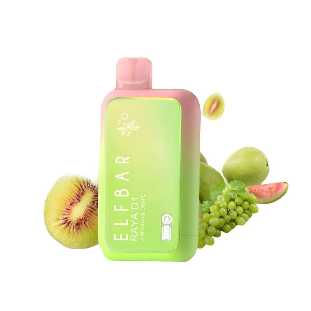Buy Elfbar Raya D1 Kiwi Guava Grape 13000 Puffs Disposable Vape ...