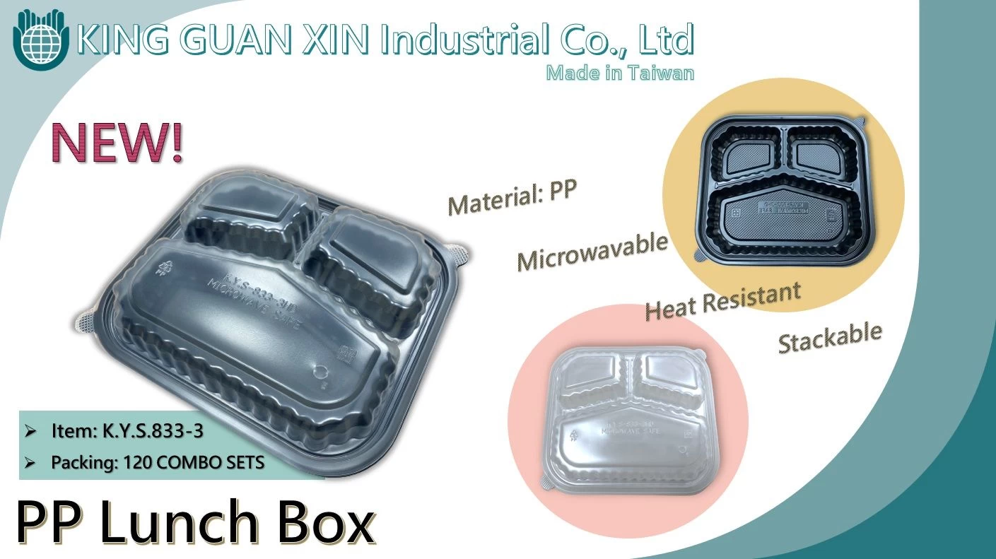 Buy Pp Bento Box K.y.s.833-3 from KING GUAN XIN Industrial CO.,LTD ...