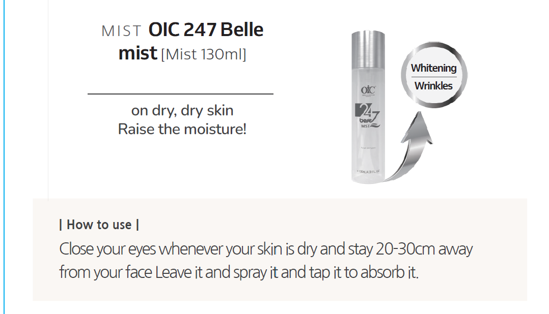 Buy Oic Brand 247 Belle Mist from OIC Trading L.L.C FZ, United Arab ...