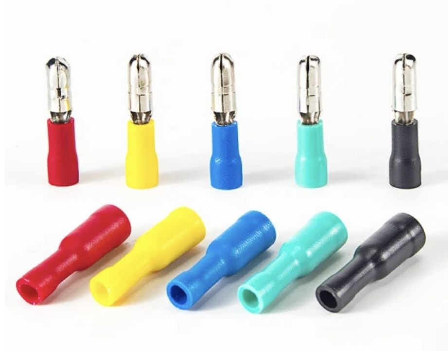 Buy Pvc Bullet-shaped Female Male Insulating Joint Wire Connector ...