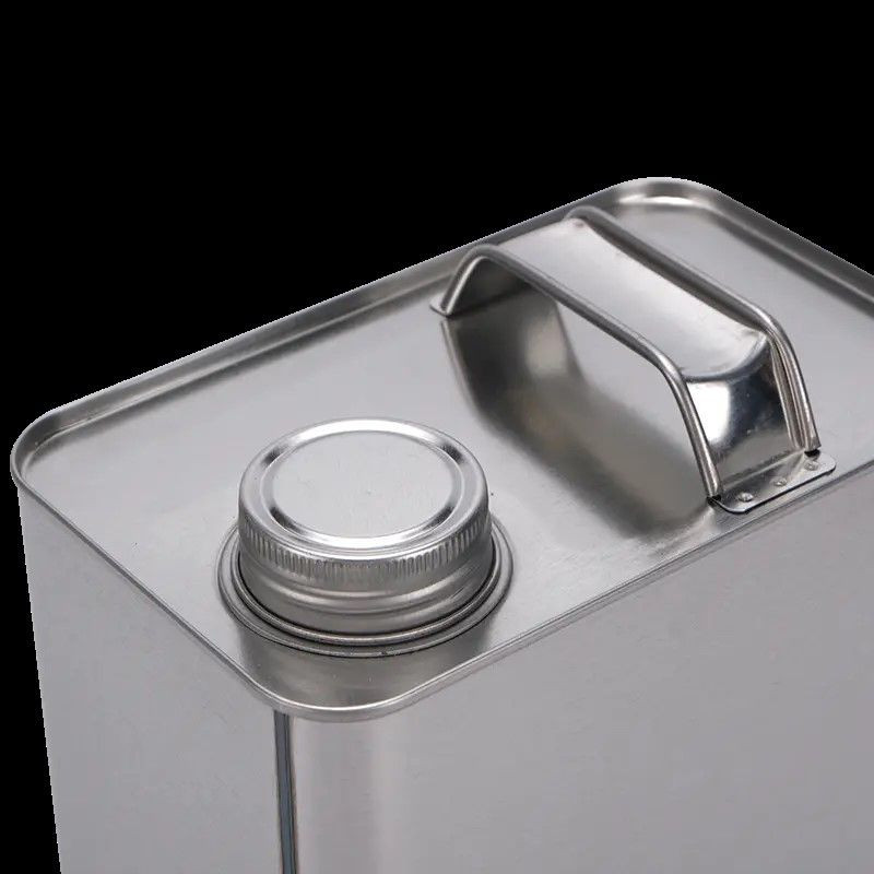 Buy Rectangular F-style Gallon 3.7l Metal Tin Cans With 32mm Screw Lids ...