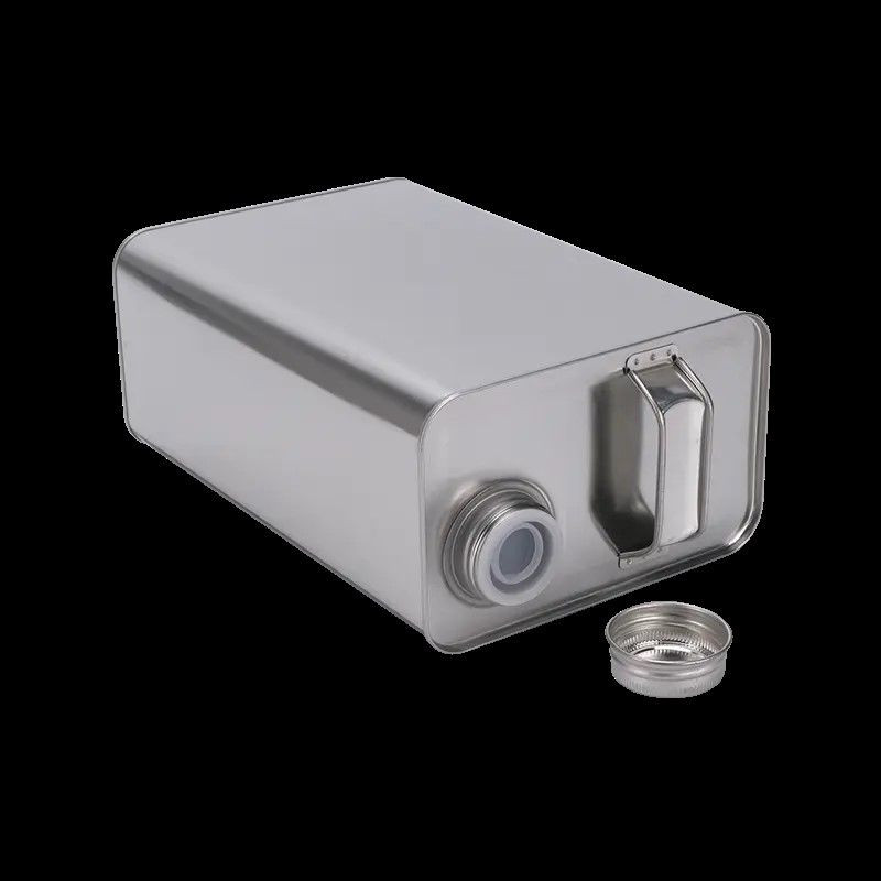 Buy Rectangular F-style Gallon 3.7l Metal Tin Cans With 32mm Screw Lids ...