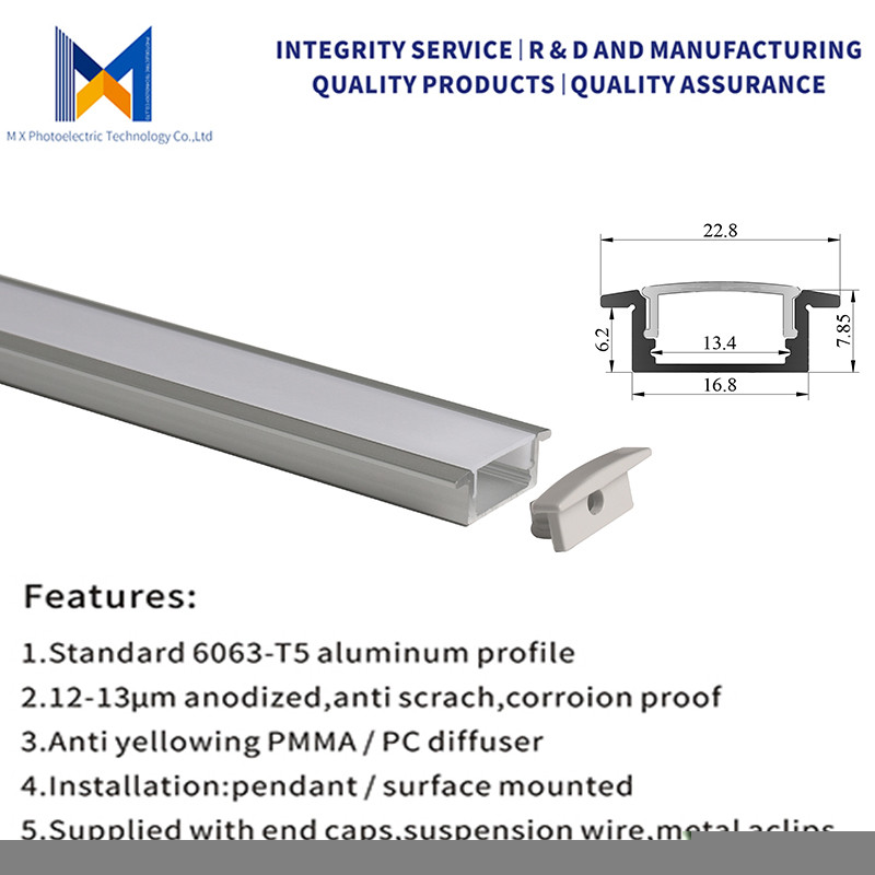 Buy 17x8(a)mm Led Profile Bracket Recessed Installation Led Strip ...