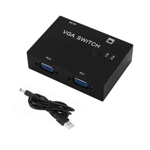 Buy 2 In 1 Out Vga Switcher 2 Port Vga Switch Box Vga For Consoles Set ...