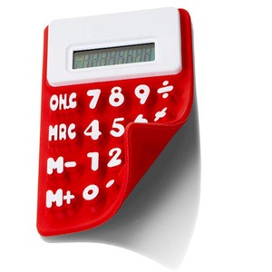 Buy 3 Sizes Waterproof Calculator Silicone Solar Energy Calculator For ...