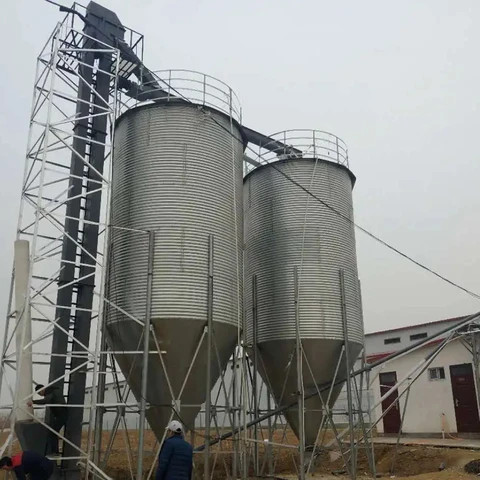 Buy 3t Small Capacity Galvanized Steel Silos Grain Storage Silos Animal ...