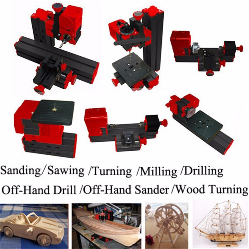 Buy 6 In 1 Multi Metal Mini Wood Lathe Motorized Jig-saw Grinder ...