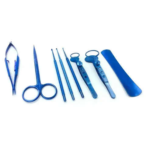 Buy 8 Pcs Titanium Chalazion Surgery Surgical Instrument Kit Ophthalmic ...