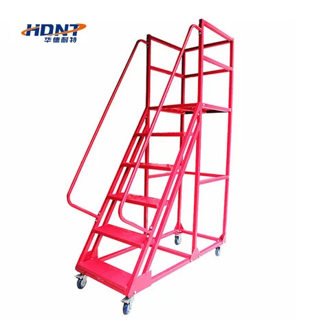 Buy 8 Step Industrial Movable Platform Ladder New Steel Warehouse ...