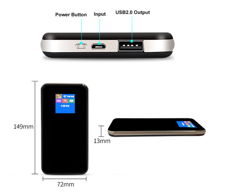 Buy 8800mah Battery Mobile Power Bank 4g Wireless Router Pocket Wifi ...