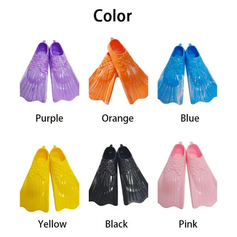 Buy Adults Kids Short Swim Fins For Swimming Diving Snorkel Fins ...