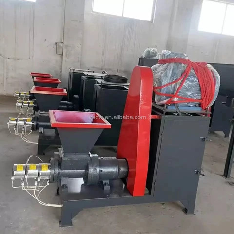 Buy Biomass Leaves Briquette Press Machine Straw Extruder Machine from ...