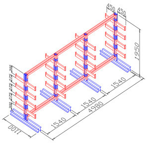 Buy Cantilever Rack Fabric Roll Bolt Storage Rack Fabric Storage Rack ...