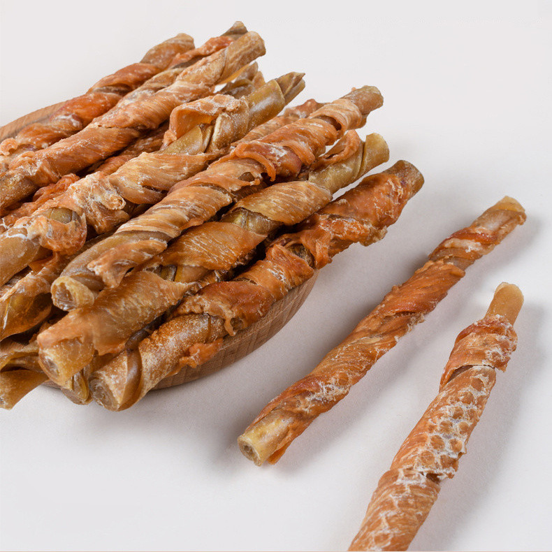 Buy Chicken Wrap Cowhide Stick Calcium Supplementation Pet Snack ...