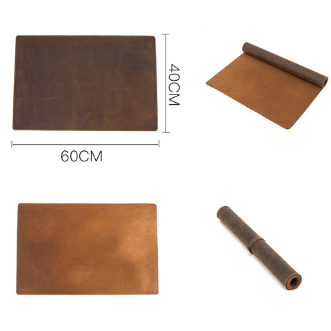 Buy Custom Crazy Horse Leather Laptop Mouse Mat Oversize Anti Slip ...