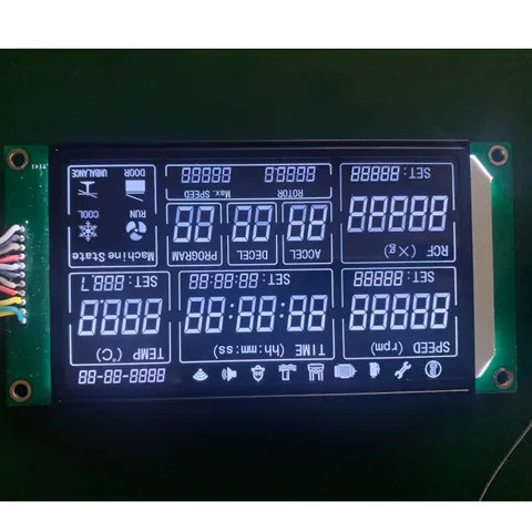 Buy Custom Monochrome 7 8 Digits Segment Lcd Display Module Tn Htn Stn Fstn Bstn Va Type from ...
