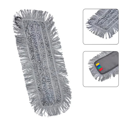Buy Custom Wholesale Grey Dust Mop Head Portable Cleaning Mop Head ...