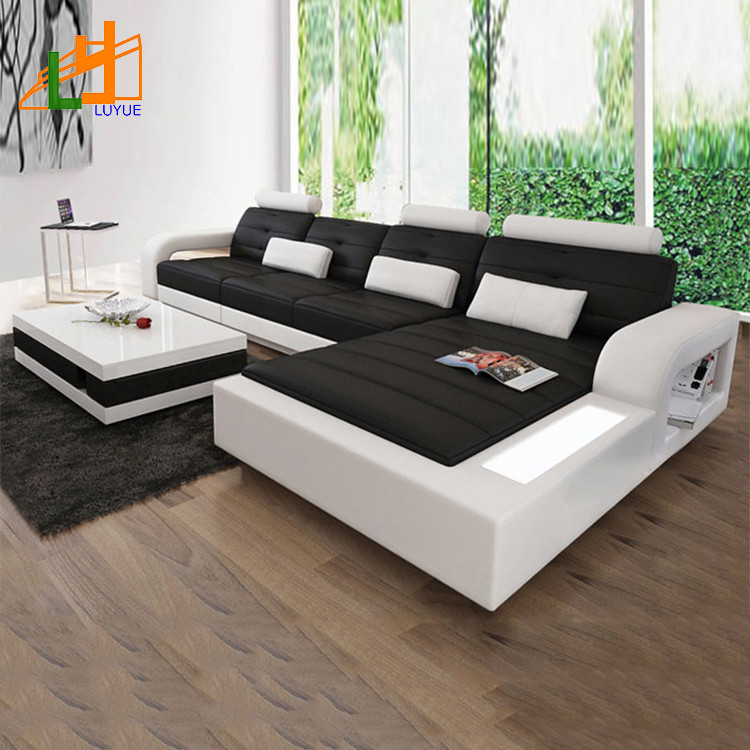 Buy Customized Luxury Furniture L Shaped Corner Couch Korean Style Sofa ...