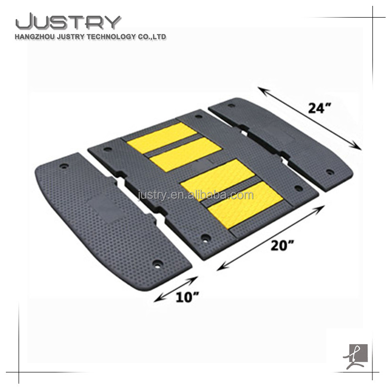 Buy Driveway Speed Bump Stops Traffic Road Bumper Rubber Kerb Ramp from ...