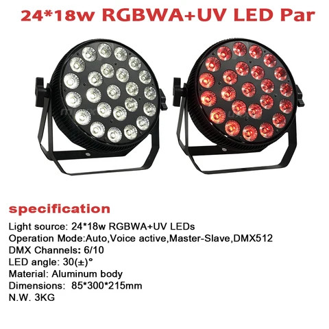 Buy Event Wedding Led Par Stage Lights 24*18w Dmx Control Aluminum Led ...