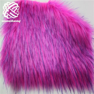 Buy Flame Retardant Custom Jacquard Long Pile Faux Fur Fake Raccoon Fur ...