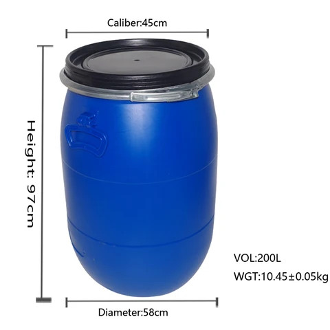 Buy High Quality 200l Blue Plastic Drums from Nanjing Shengjiang ...