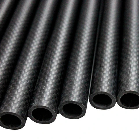 Buy High Strength Carbon Fiber Round Tubing 1k 3k 6k 12k Plain Twill ...