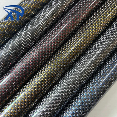 Buy High Tensile Carbon Fiber Round Tube Carbon Fiber Hollow Tube ...