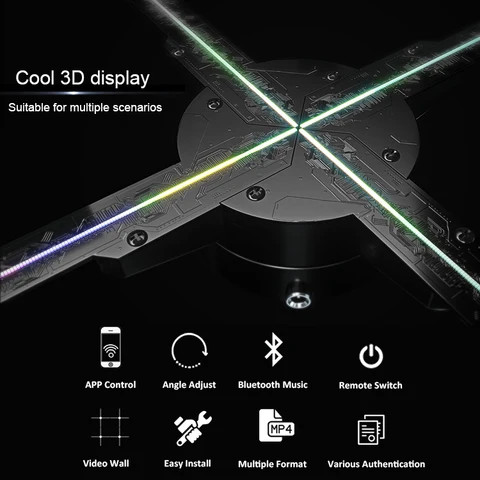 Buy Hologram Led Lights 3d Hologram Advertising Display Hologramas Fan ...